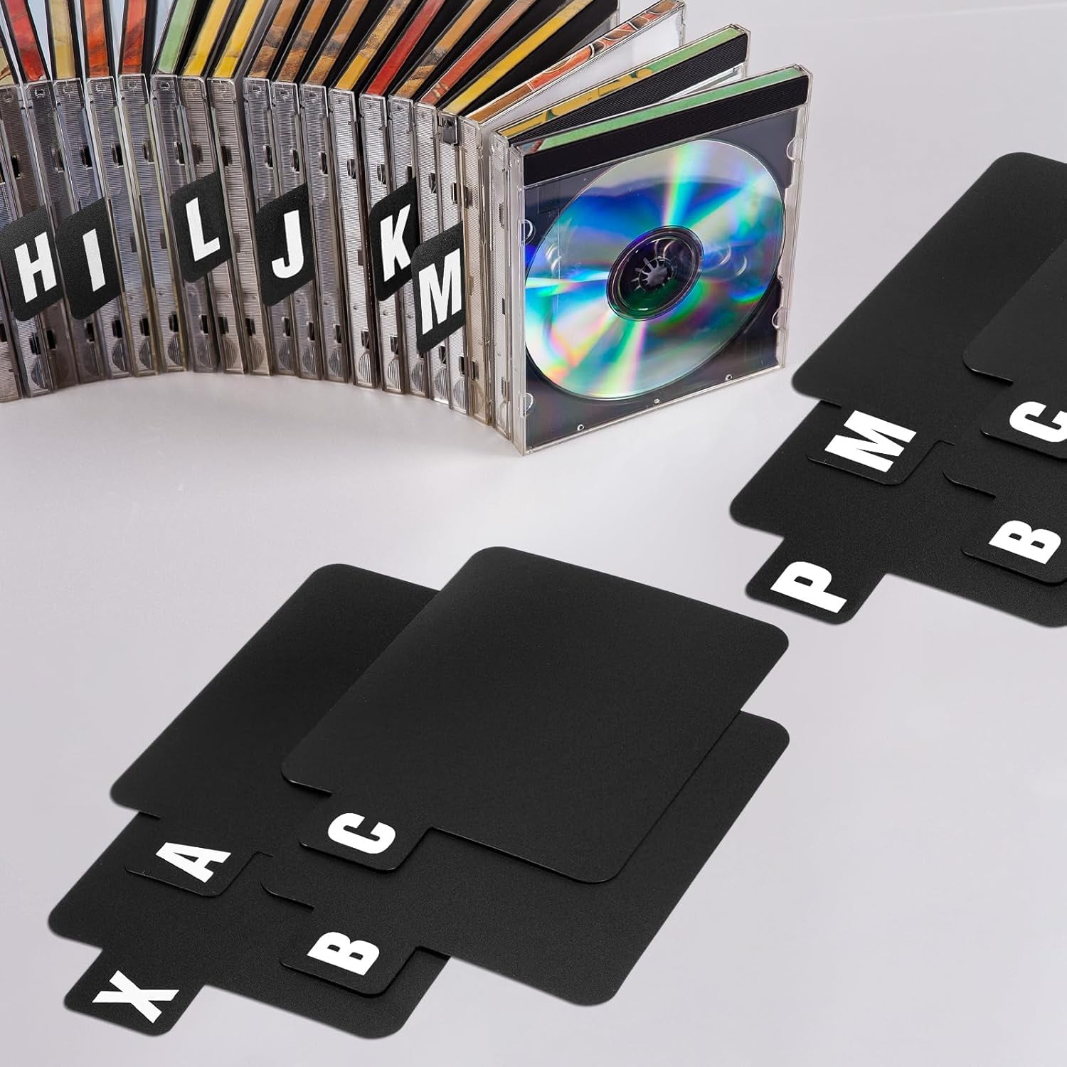 26 Pcs Vinyl Record Dividers A-Z DVD Alphabetical Organizer Dividers ...