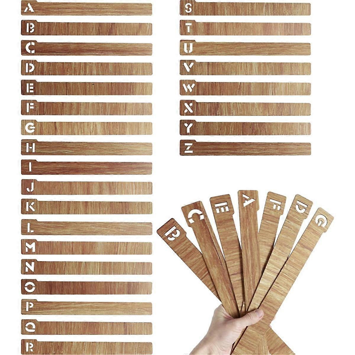 26 Pcs Vinyl Record Dividers Wooden Record Dividers Alphabetical A-Z ...