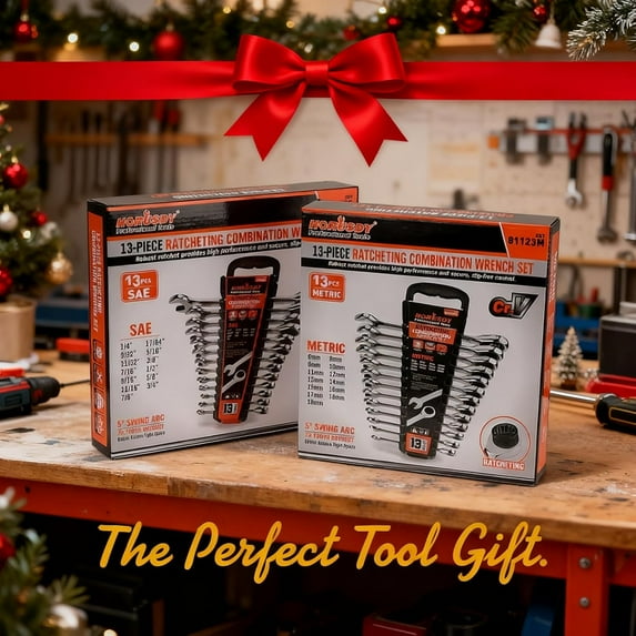 26-Piece Ratcheting Wrench Set | Metric and SAE | Ratchet Combination ...