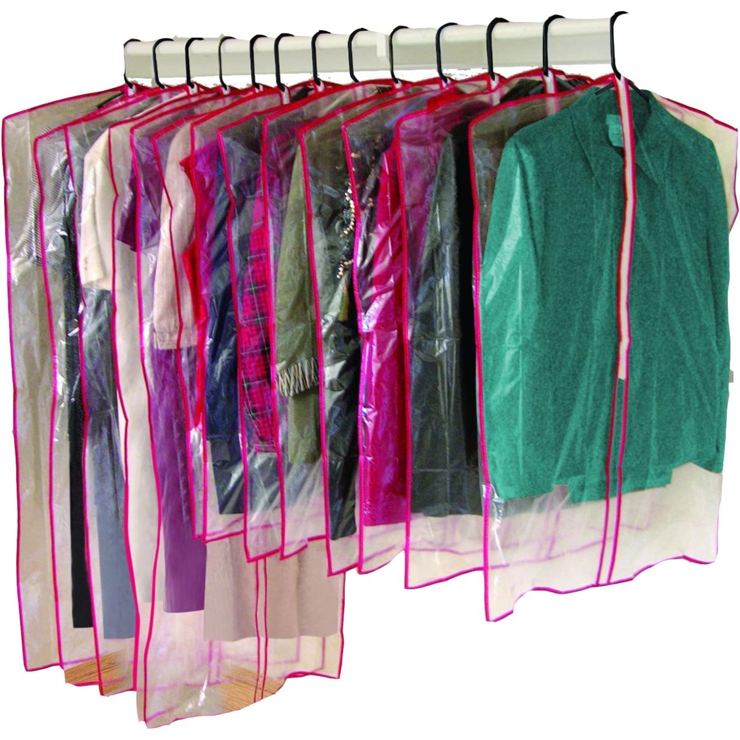 26 Piece Zippered Garment Bags (Clear) - Protect Your Garments from ...