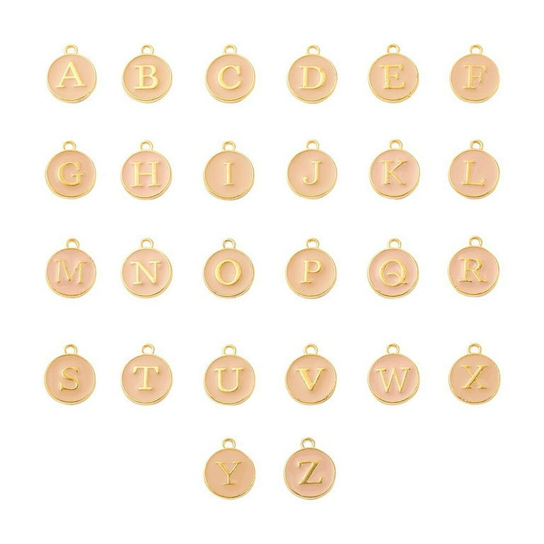 26 Pieces Letter Charms for Jewelry Making Charm for Bracelet Initial Charms Double Sided Alphabet Charms for Necklace Bracelet Jewelry Making Walmart