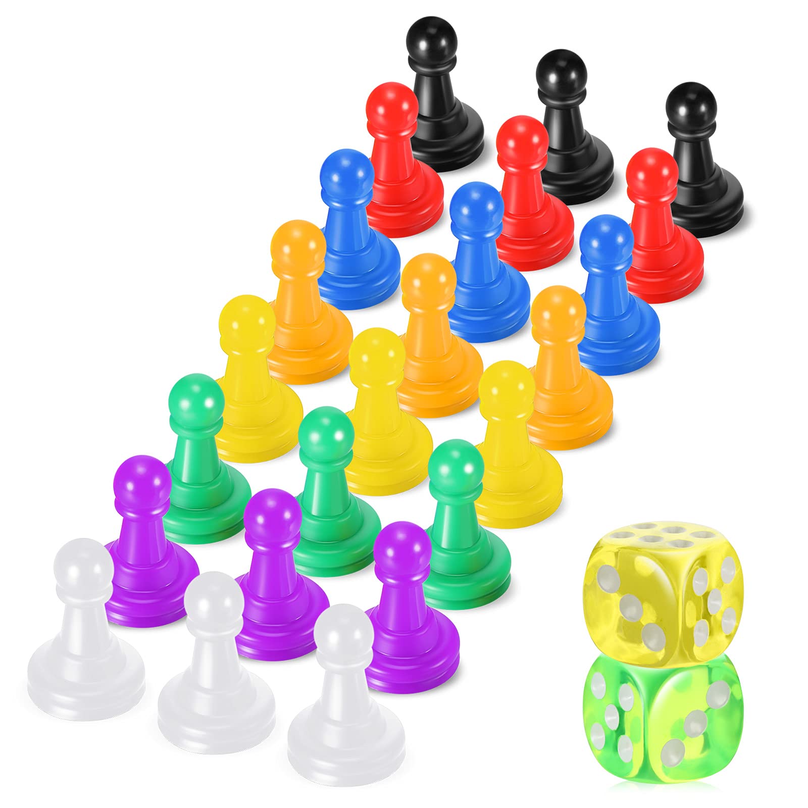26 Pieces Multicolor Board AIF9 Game Pieces and Include 24 Multicolor ...
