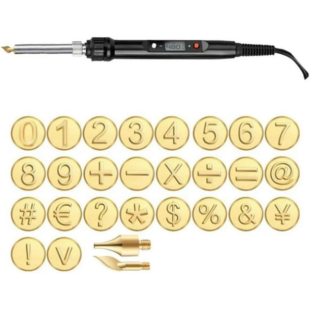 26 Pieces Wood Burning Tip Letter Wood Burning Tool Lowercase Alphabet ...