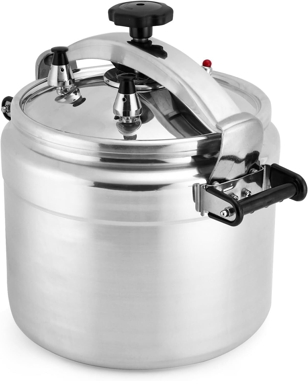 26 Qt Aluminum Pressure Cooker Canner Double Valves Ultra Safe Clamp ...