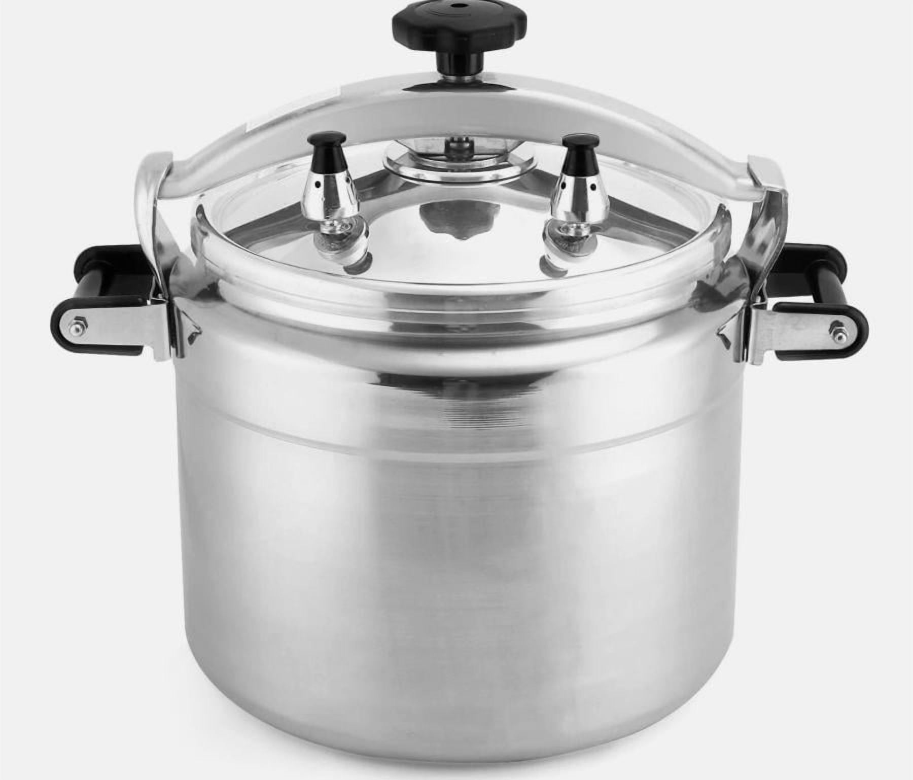 26 Qt Aluminum Pressure Cooker Clamp Bar Lock Double Valves Family ...