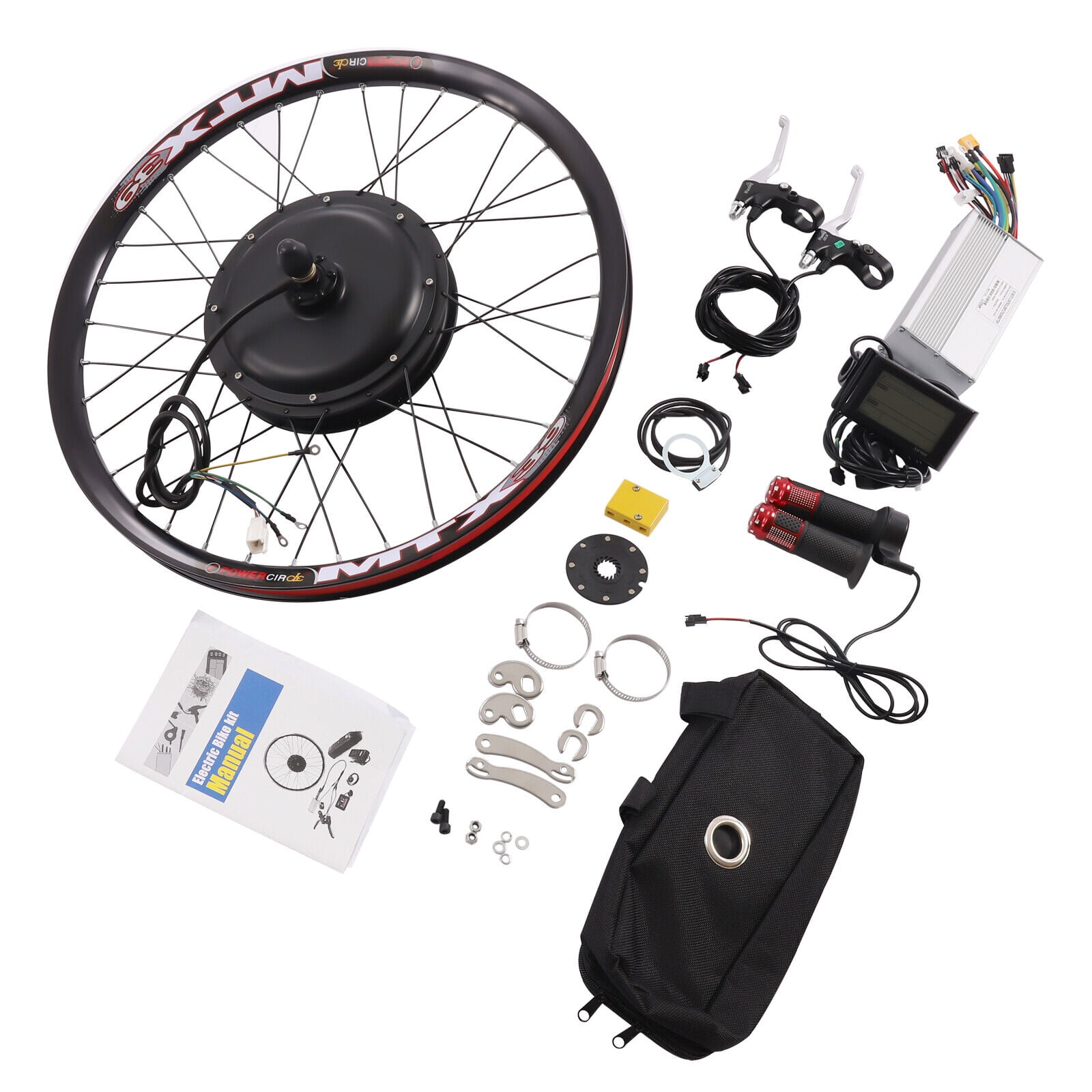 26'' Rear Wheel 72V 2000W Electric Bicycle Conversion Kit E Bike Hub ...