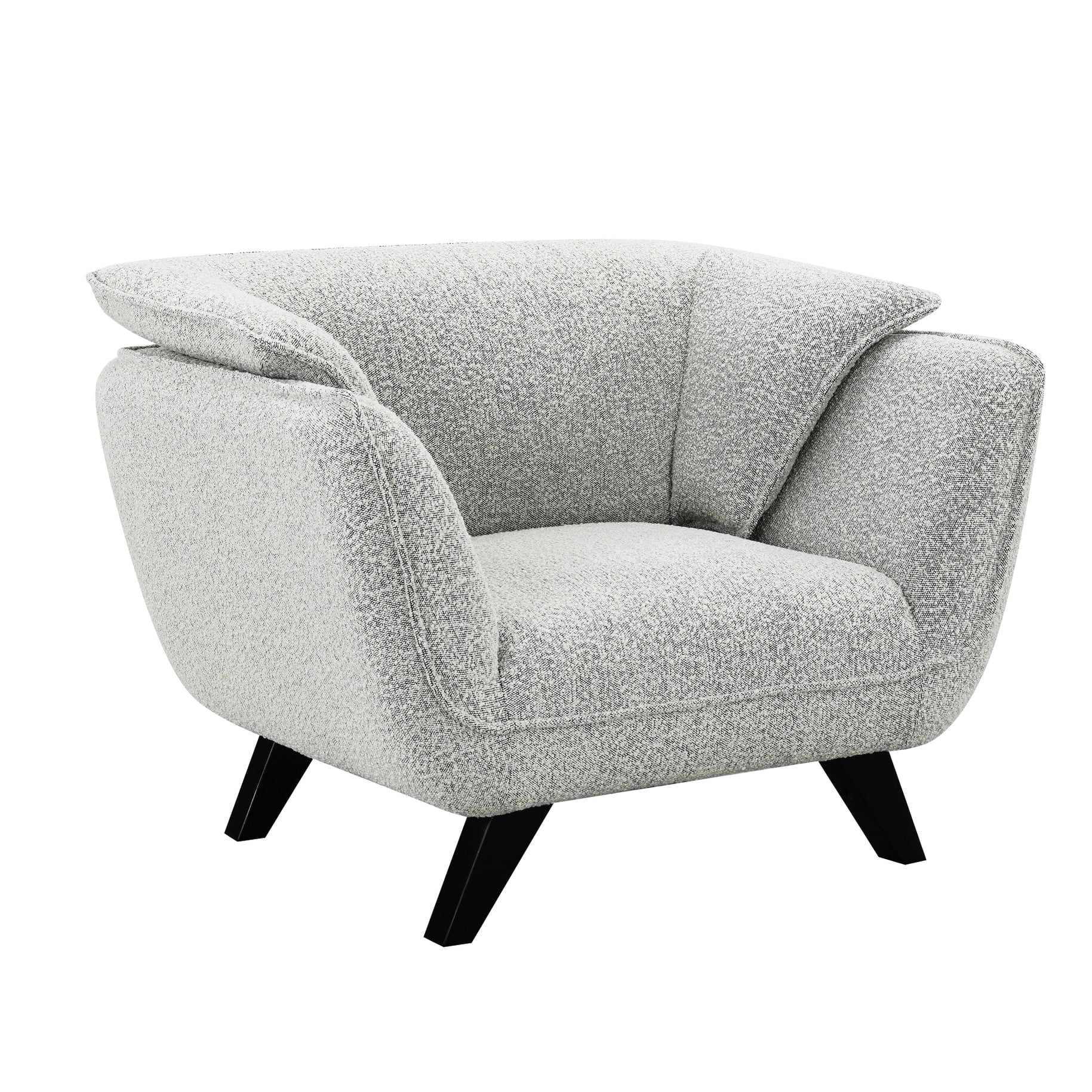 26" Seat Width - Chic Boucle Upholstery - Lounge Area - Stylish ...