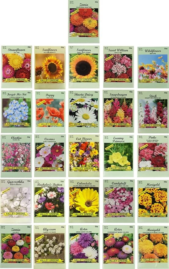 26 Slightly Assorted Flower Seeds! – Great for Bees, Birds, and ...