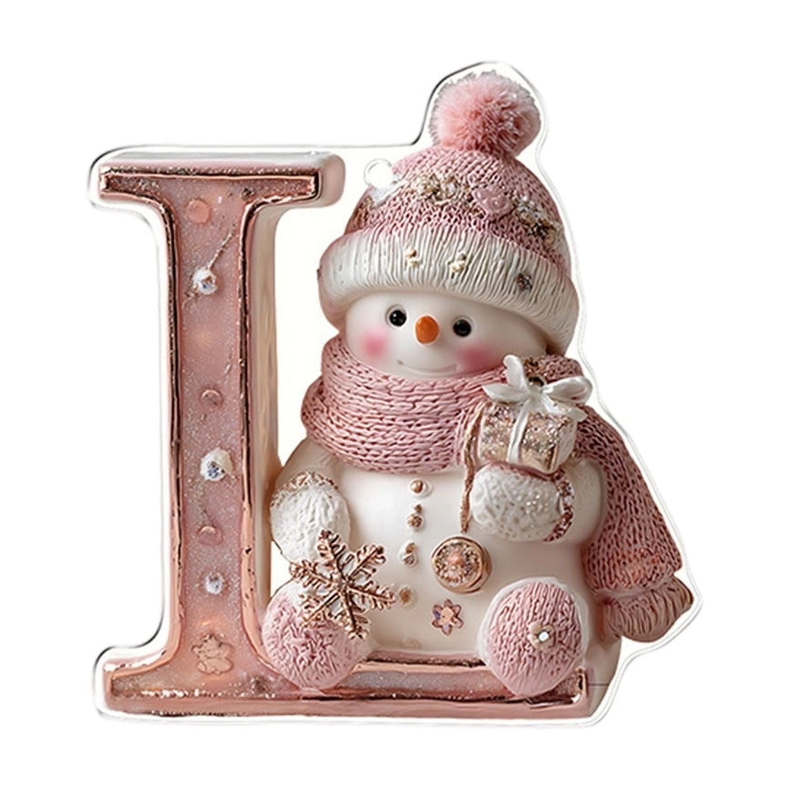 26 Snowman Alphabet Ornaments for Christmas Tree, Merry Christmas ...