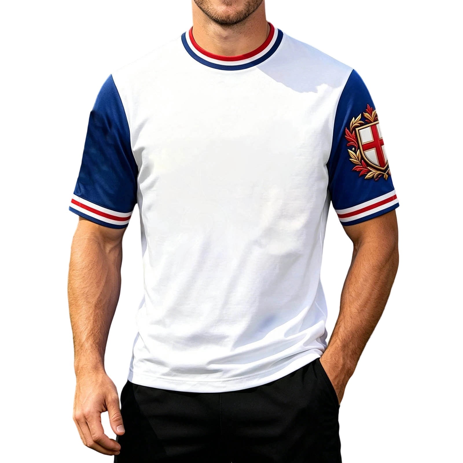 26 Soccer Sports Fan Short Sleeve Tee, Men Retro Streetwear Style ...