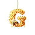 26 Surname Letter Holiday Ornaments 2D Acrylic Double Print Pendant ...