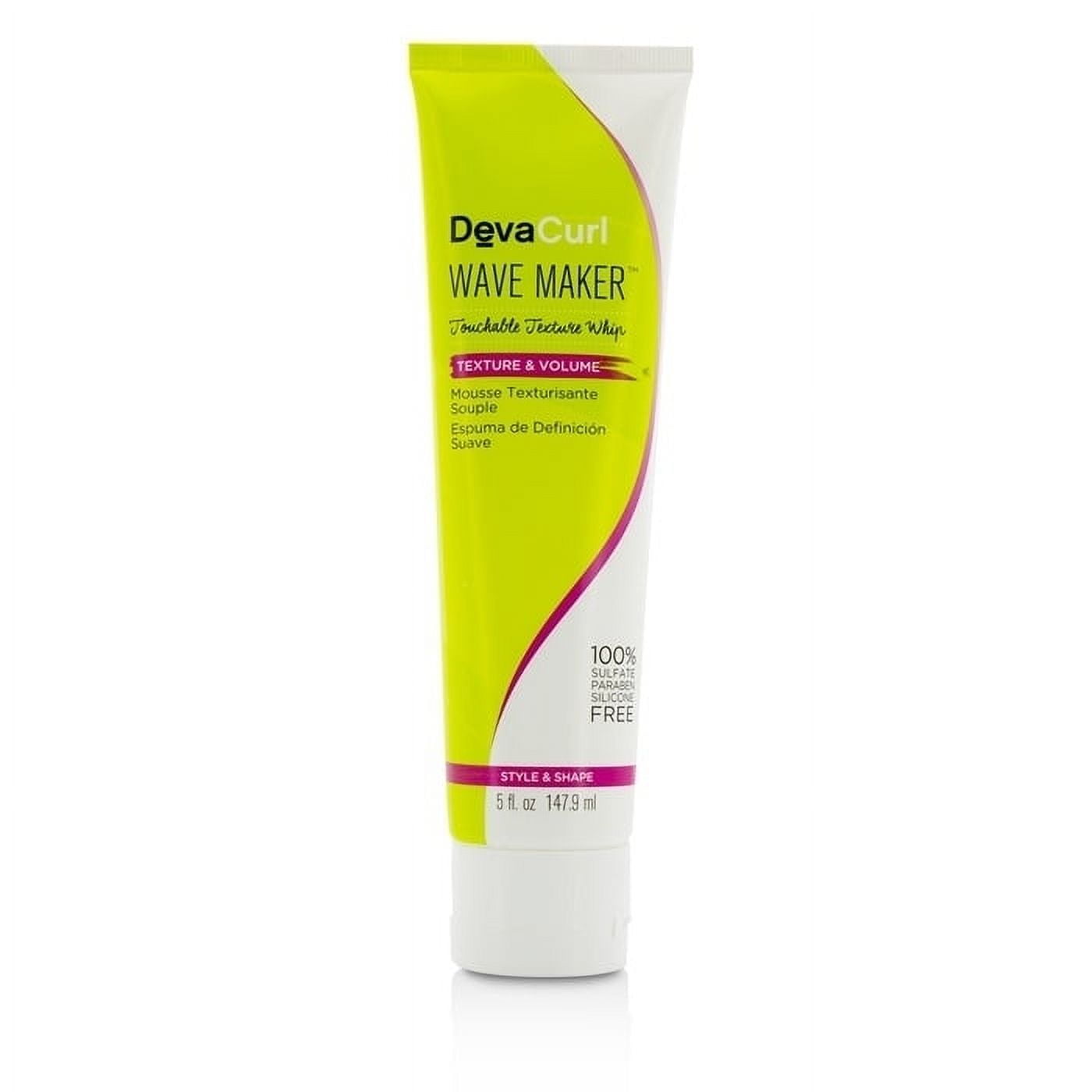 DevaCurl Wave Maker Hair Volumizer Mousse, Texture Whip for Volume ...