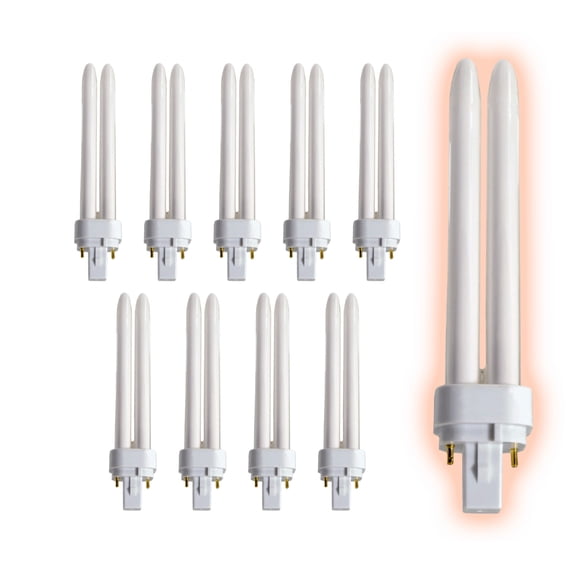 26 Watt CFL Light Bulbs | 2 Pin G24D-3 Base 2700K Soft White | 26W High ...