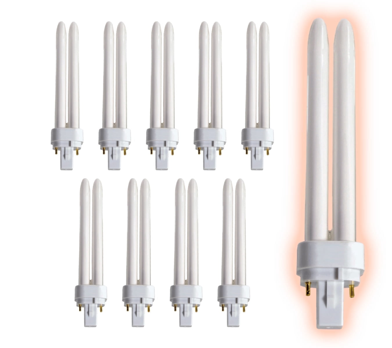 Goodbulb 26W CFL Light Bulbs 2 Pin G24D-3 Base 6500K Double Tube ...