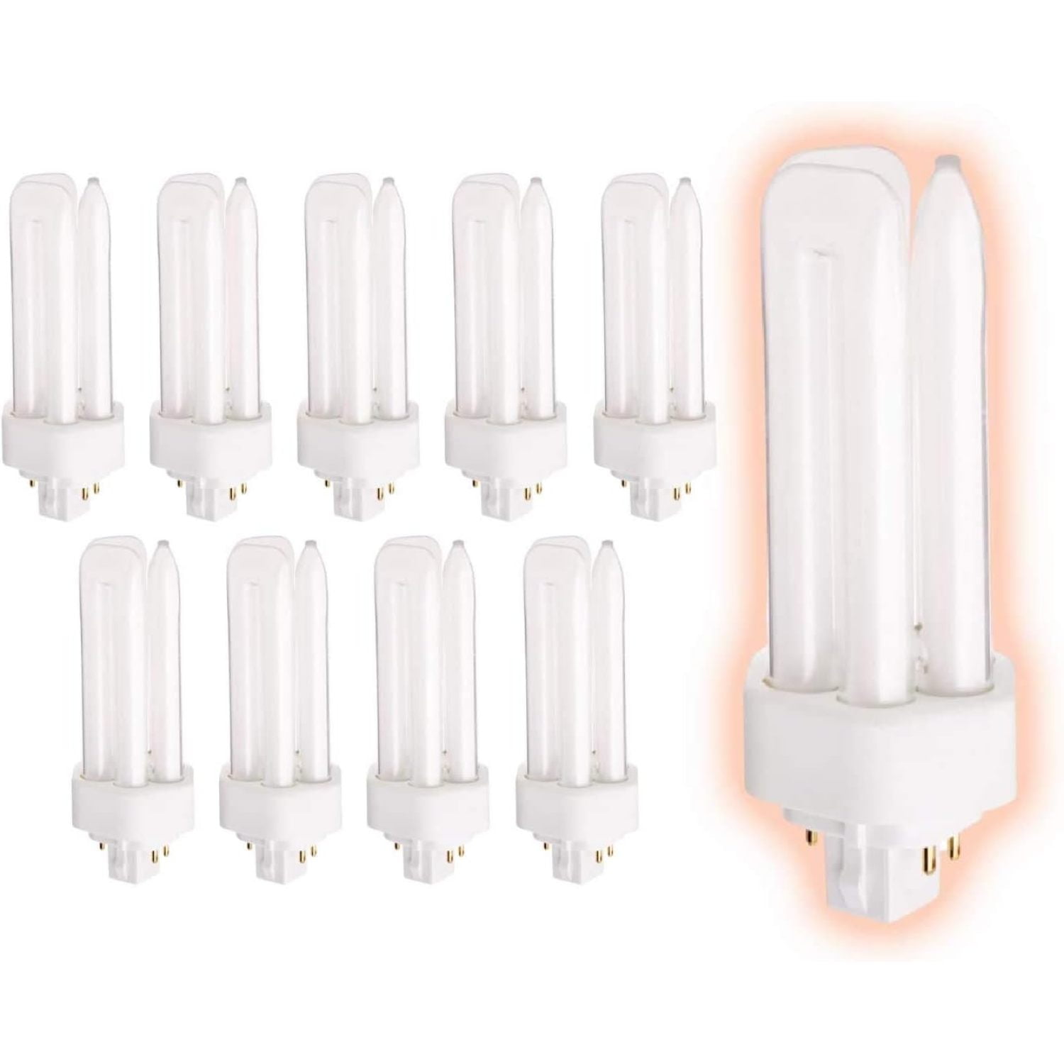 26 Watt CFL Light Bulbs | 4 Pin GX24Q-3 Base 4100K Cool White | 26W ...