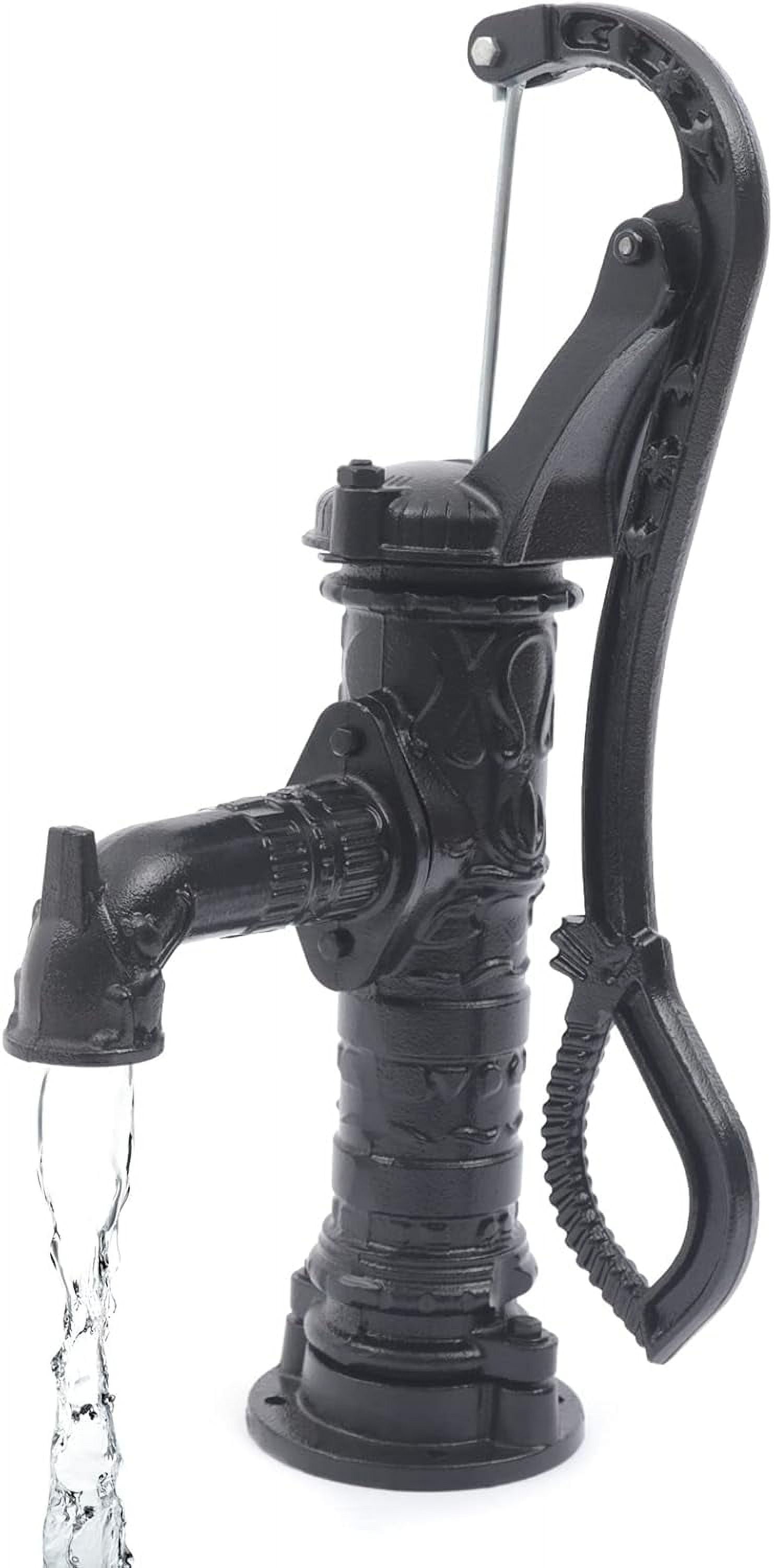 26 feet Cast Iron Water Well Hand Pump, Rustic Garden Farmhouse Antique ...