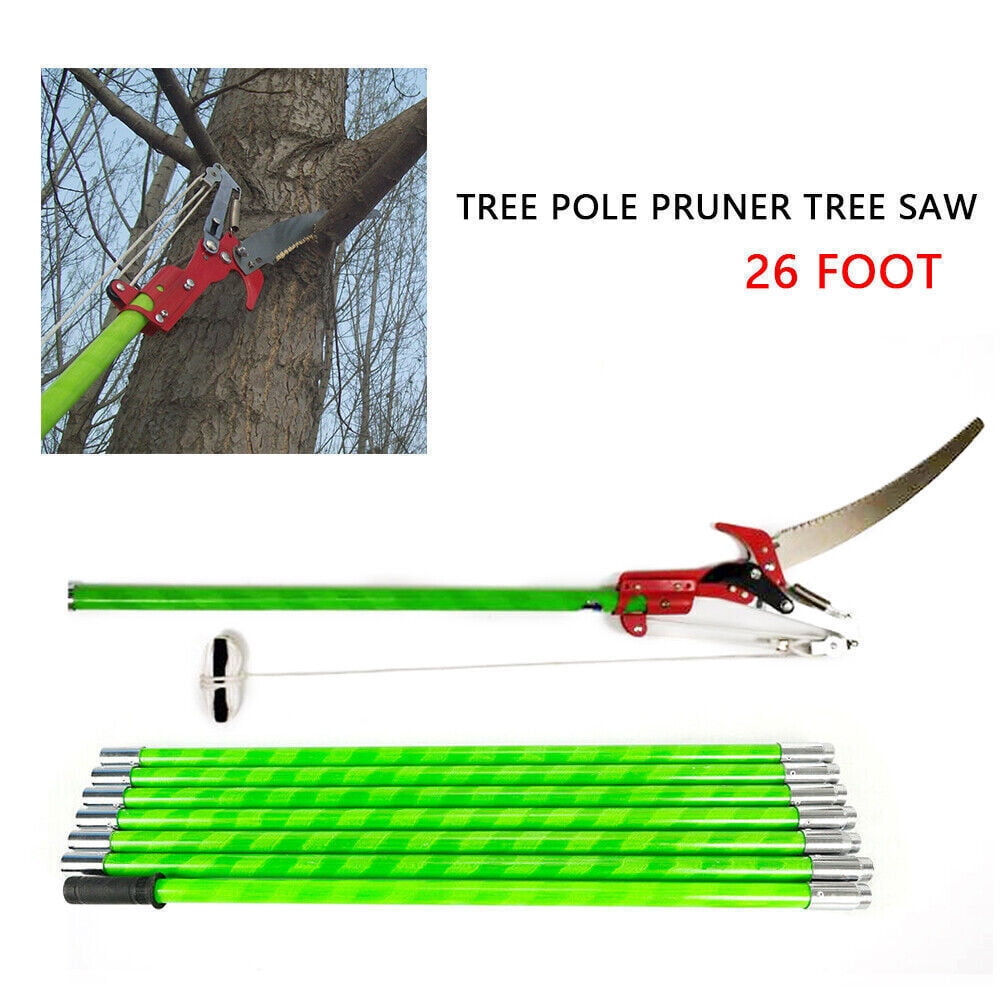 26 ft Extendable Tree Pruner Garden Tool Pole Saw Branch Long Reach ...