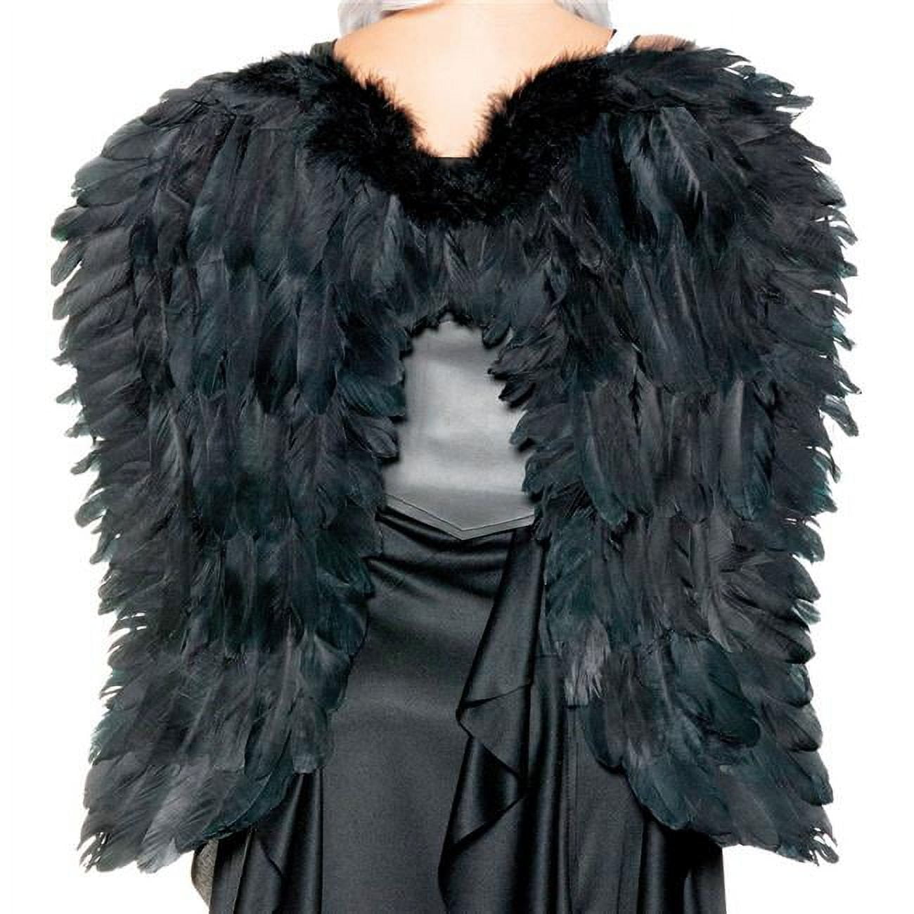 26 in. Adult Feather Wings, Black - Walmart.com