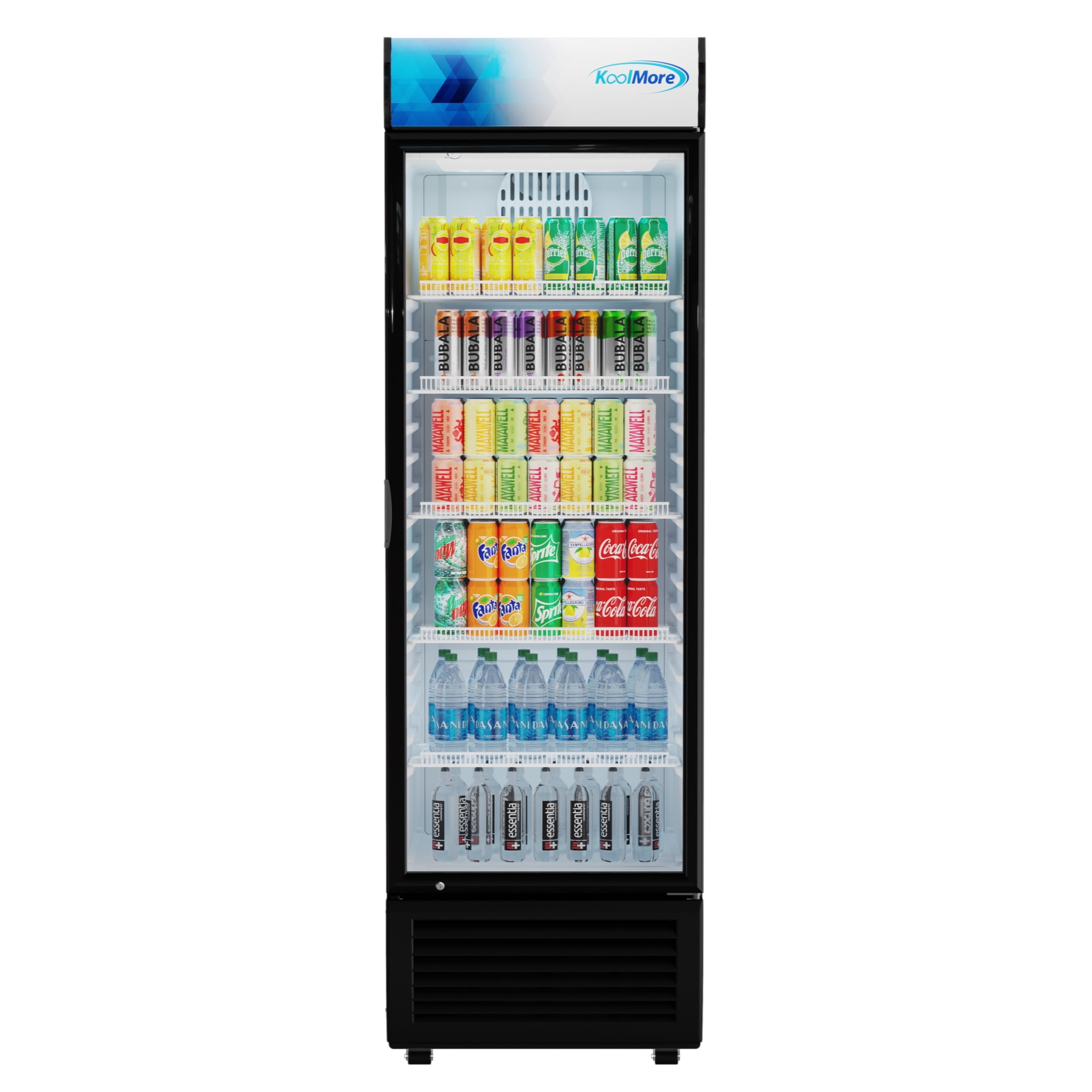 26 in. Commercial Merchandiser Refrigerator with LED Lights, 15 Cu. Ft ...