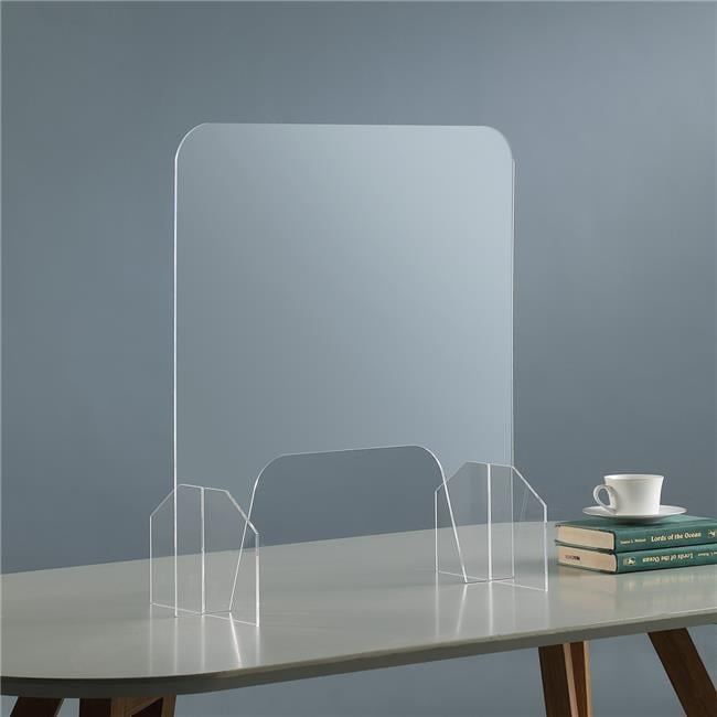 26 in. Desktop Rectangular Protective Shield Divider - Walmart.com