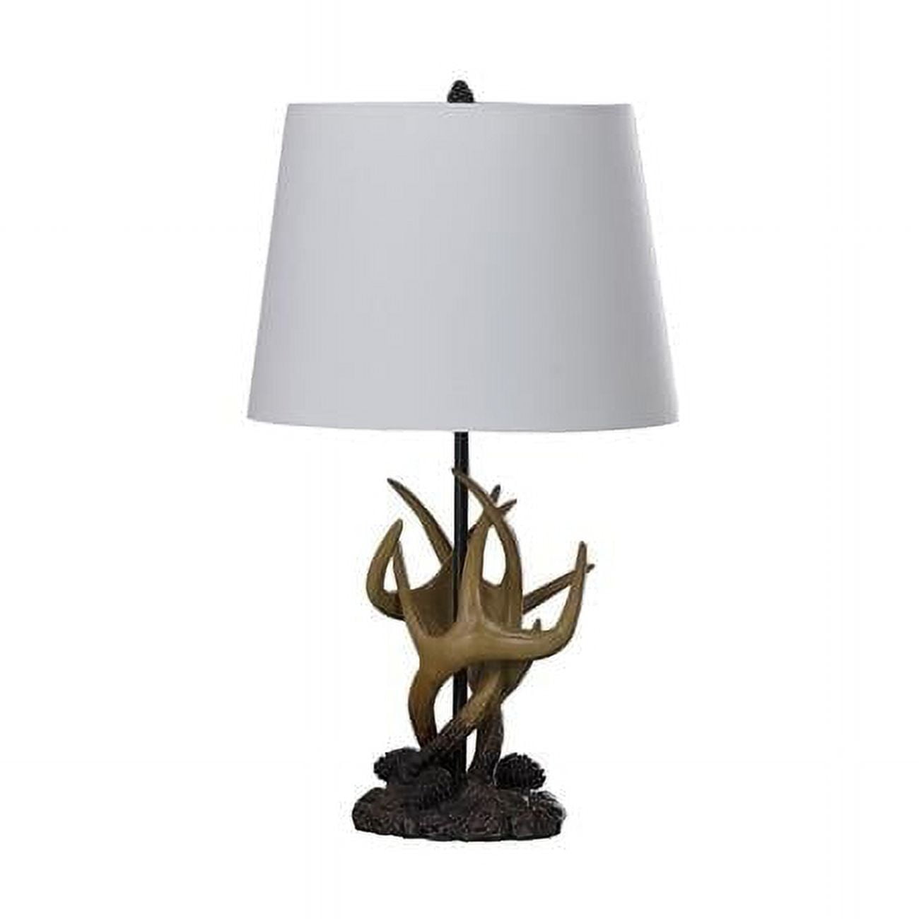Cling Adhesives 26 in Royal Stag Deer Antler Table Lamp, Rustic Lodge ...