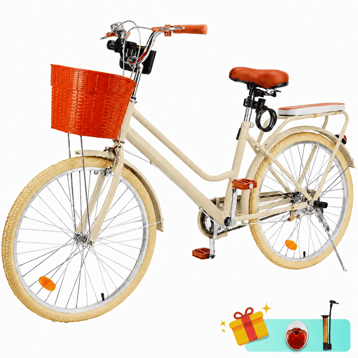 26 inch Commuter Bicycle for Adult Men and Women，High-Carbon Steel ...