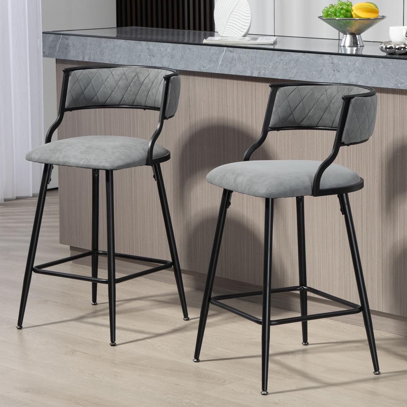 26 inch Counter Height Stool, Modern Bucket Barstool, Kitchen Counter ...