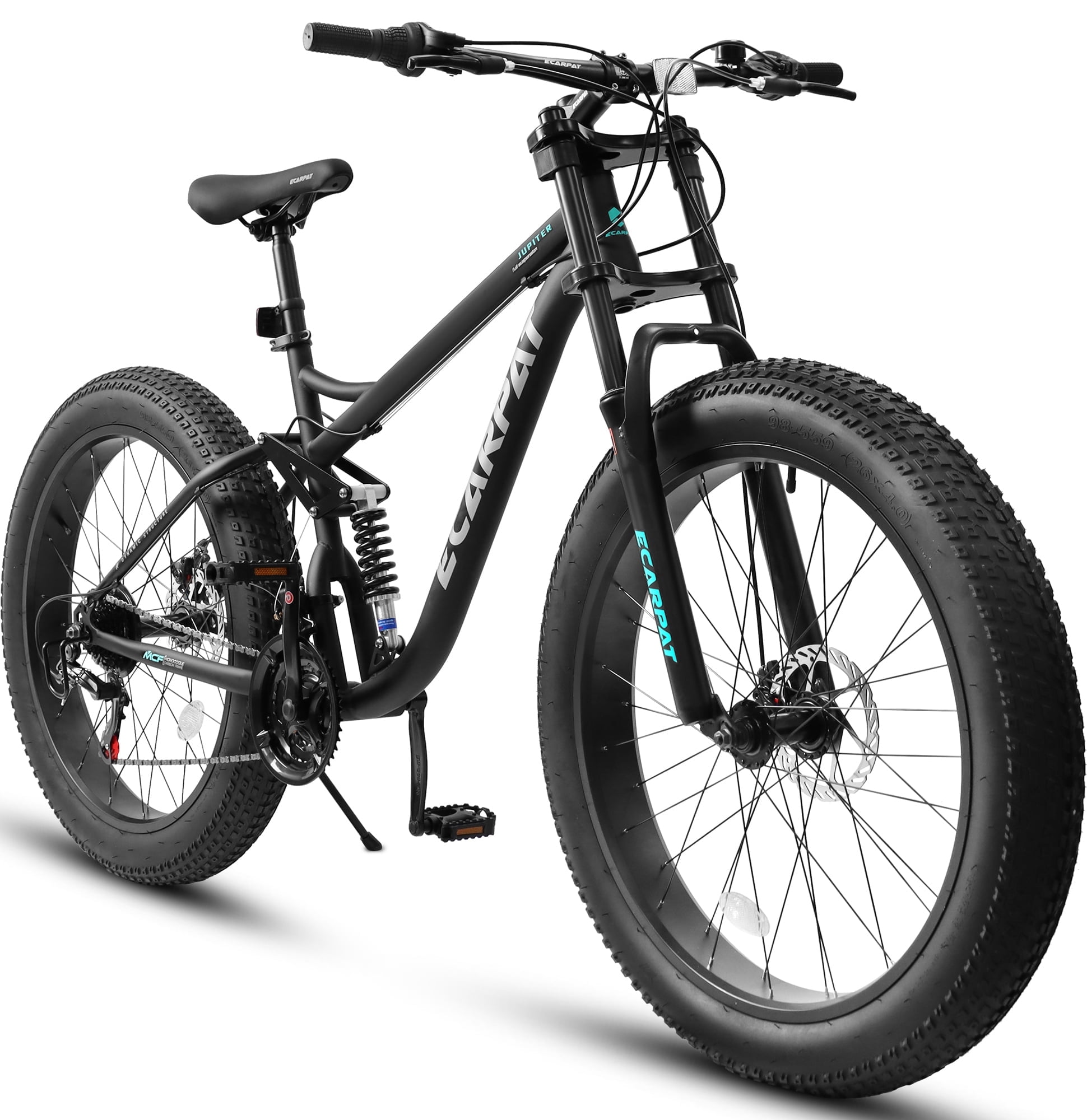 Zimtown 26" Fat Tire Mountain Bike, 21 Speed, High Carbon Steel Frame ...