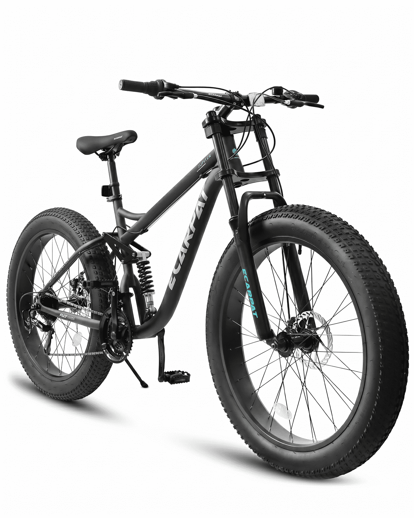 26 inch Fat Tire Mountain Bike for Adult, Full-Suspension MTB Outdoor ...