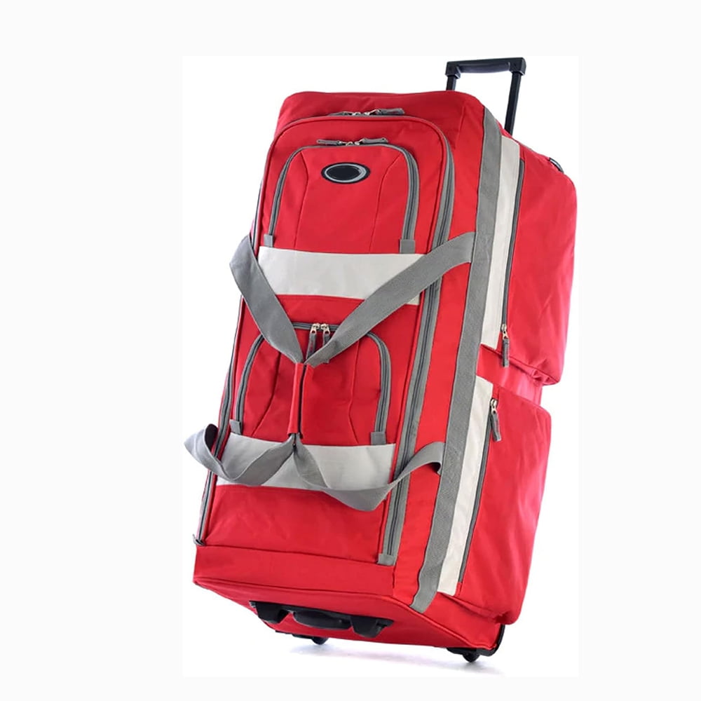 26 inch Jumbo size 8 Pocket U shaped Lightweight Water Rolling Duffel ...