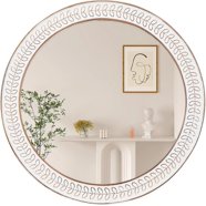 Yesfashion Wall Mirror,39 Inch/42 Inch Circular Home Decor Farmhouse ...