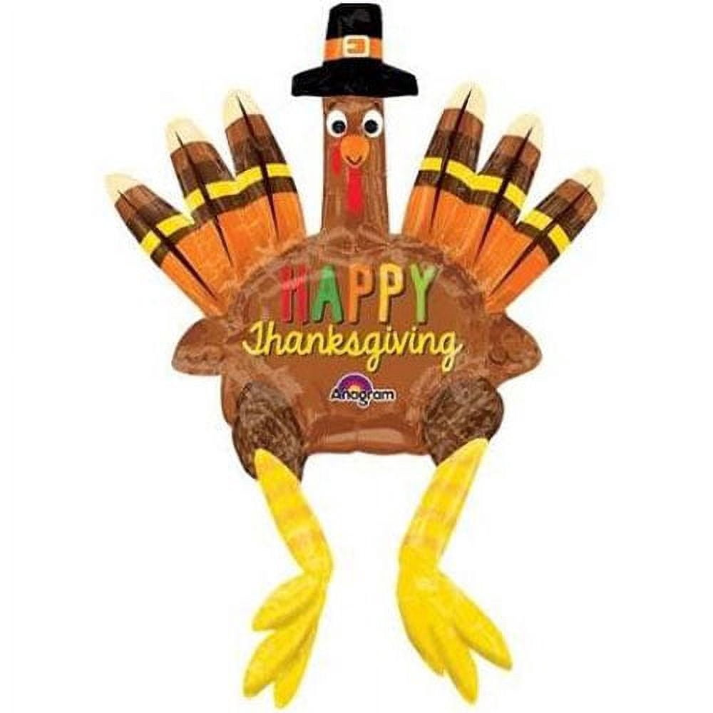 26 inch Sitting Turkey (Air-Fill Only) Foil Mylar Balloon - Party ...