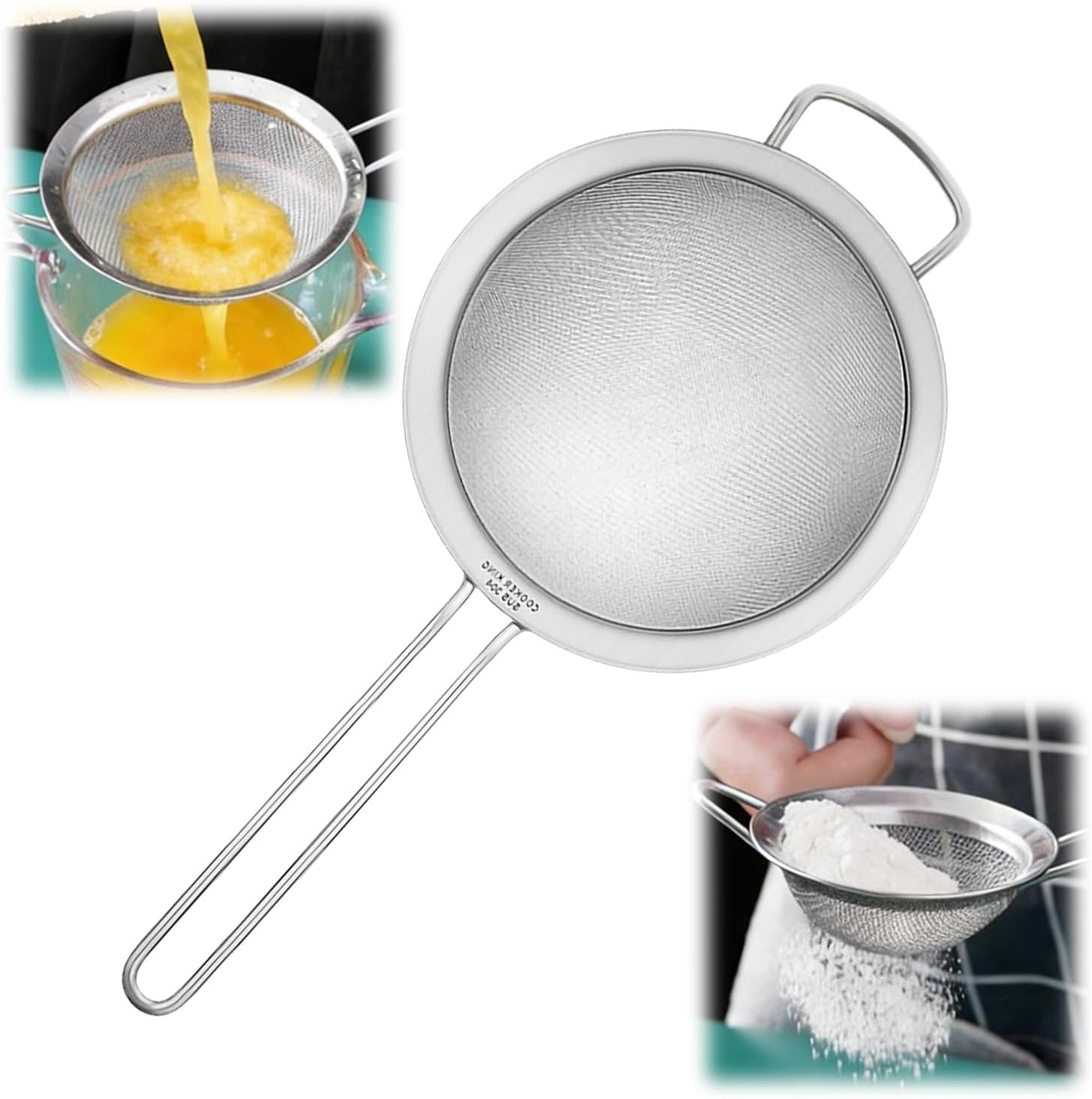 26 mesh stainless steel extra ultra fine fat skimmer spoon, very fine ...