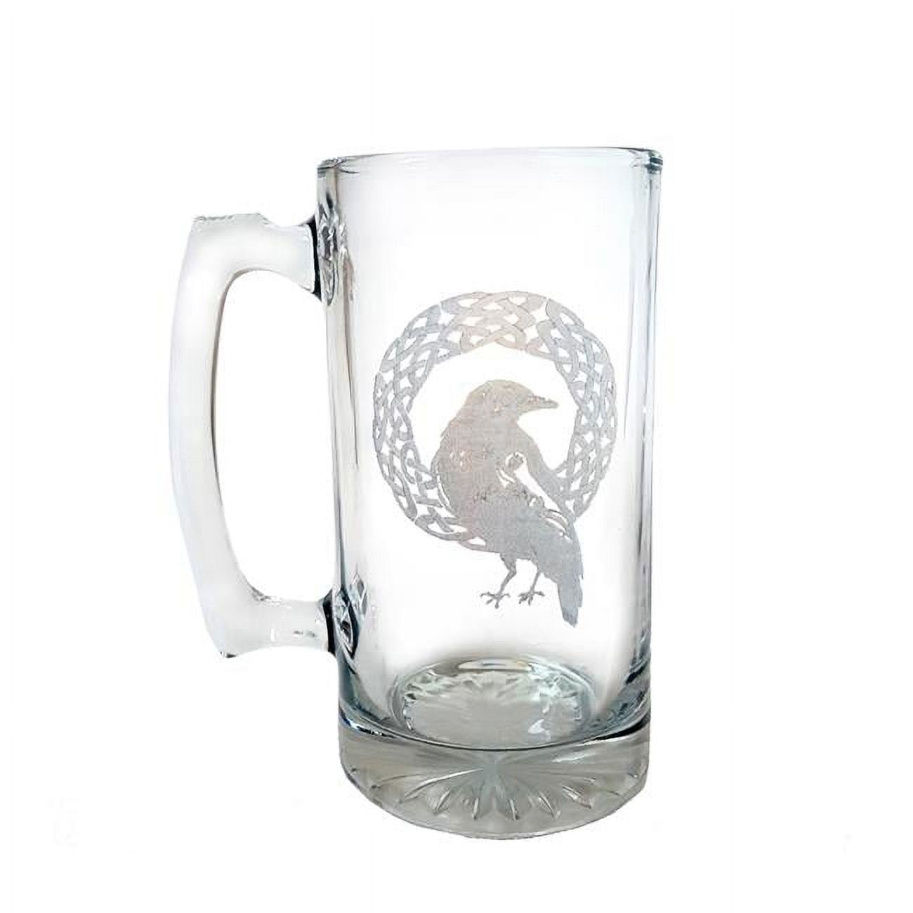 26 oz Caltic Raven Engraved Stein Glass - Walmart.com