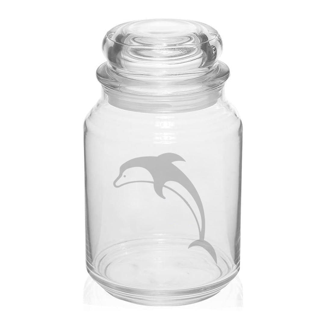 26 oz Glass Candy Jar Apothecary Storage Jar Gift Dolphin - Walmart.com