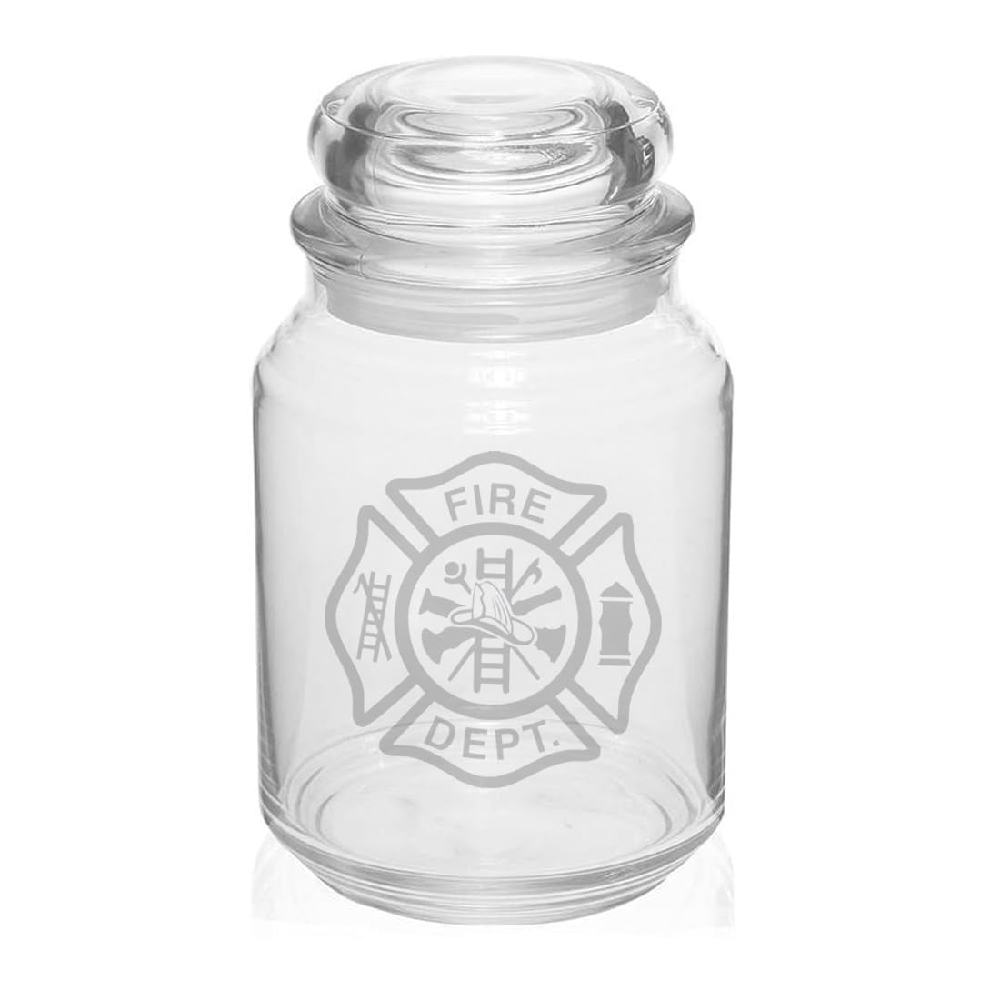 26 oz Glass Candy Jar Apothecary Storage Jar Gift Fire Department ...