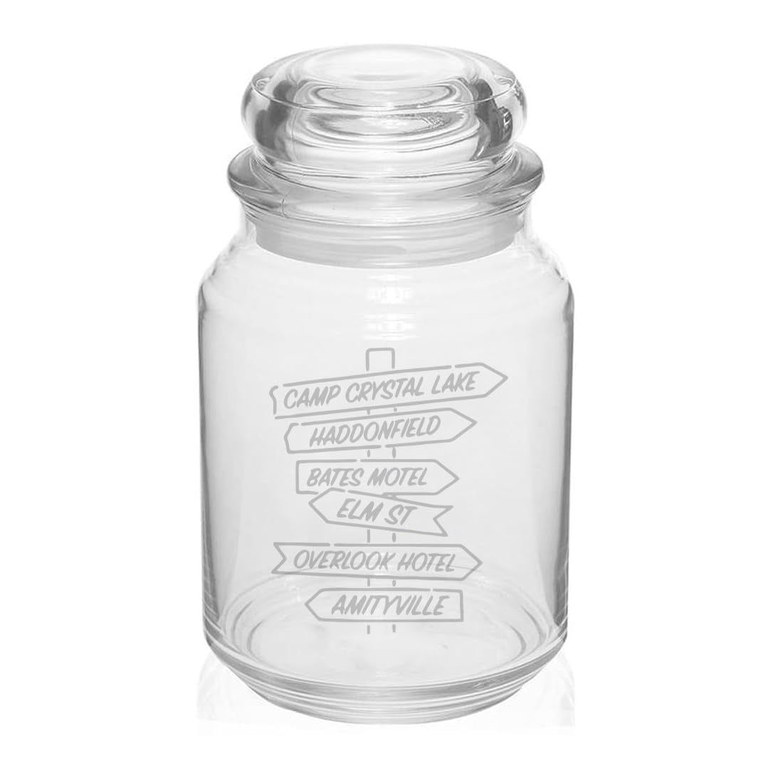 26 oz Glass Candy Jar Apothecary Storage Jar Gift Horror Movie Street ...