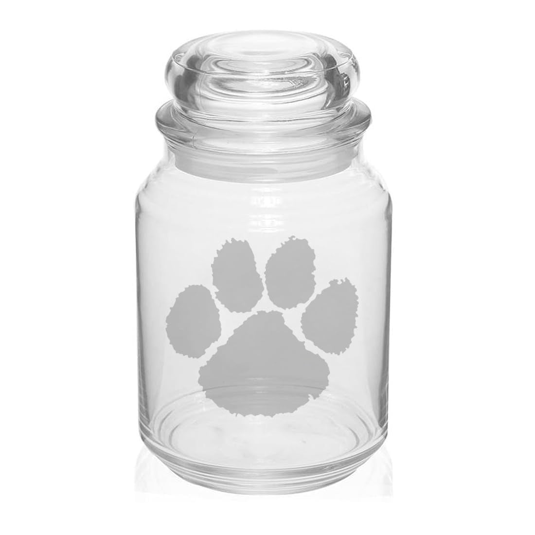 26 oz Glass Candy Jar Apothecary Storage Jar Gift Paw Print - Walmart.com