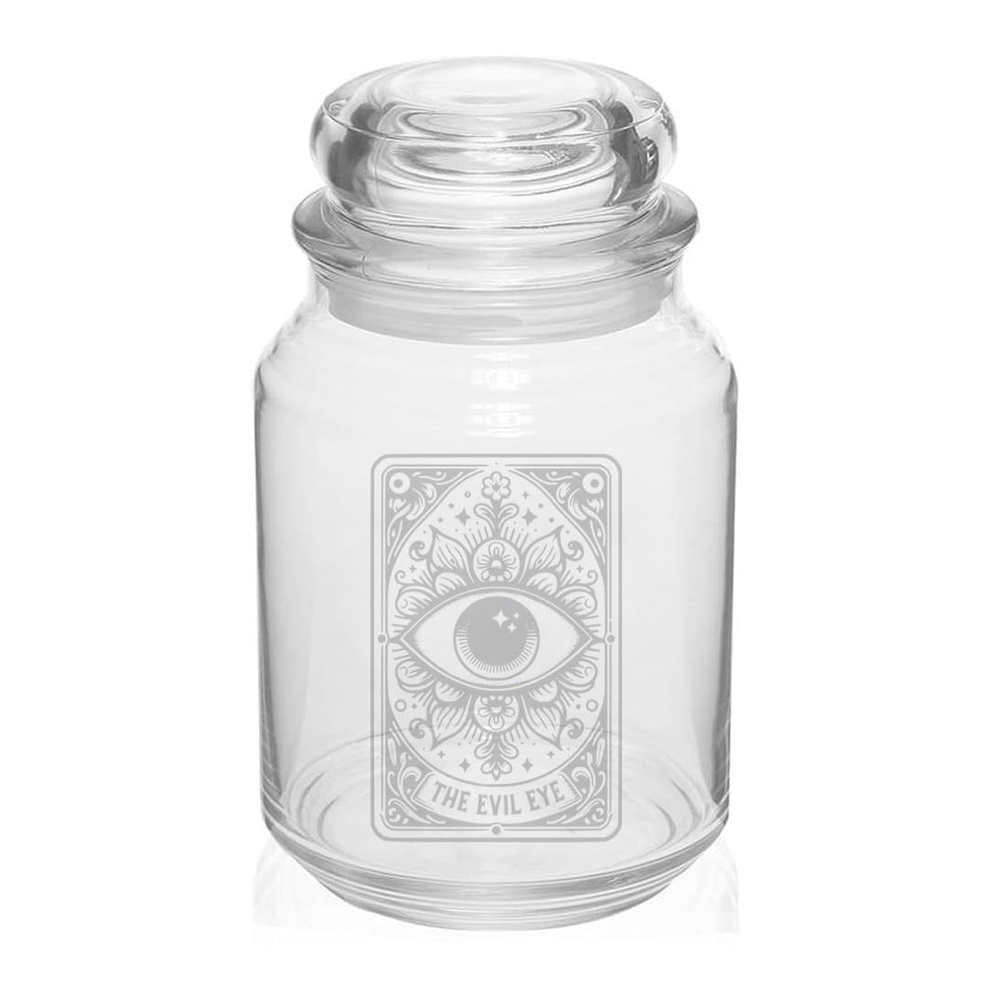 26 oz Glass Candy Jar Apothecary Storage Jar Gift The Evil Eye Tarot ...