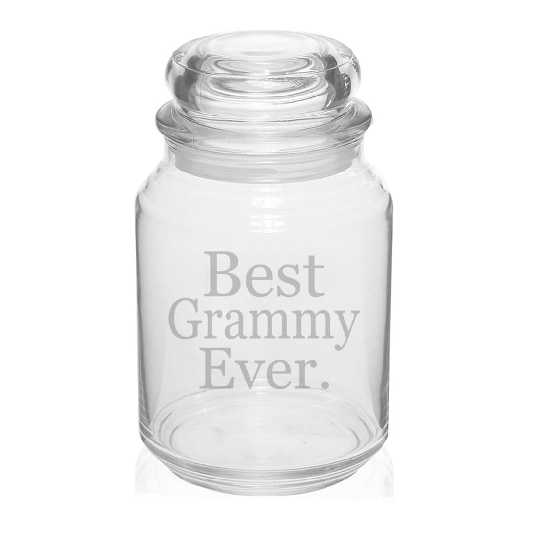 26 oz Glass Candy Jar Gift Best Grammy Ever Grandma Grandmother ...