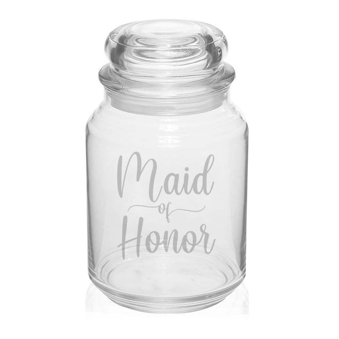 26 oz Glass Candy Jar Gift Maid Of Honor - Walmart.com