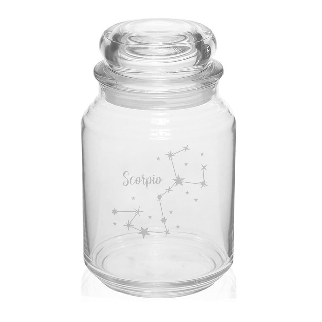 26 oz Glass Candy Jar Gift Star Zodiac Horoscope Constellation (Scorpio ...