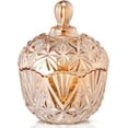 26 oz Large Glass Candy Dish with Lids Candy Crystal Jar with Lid ...