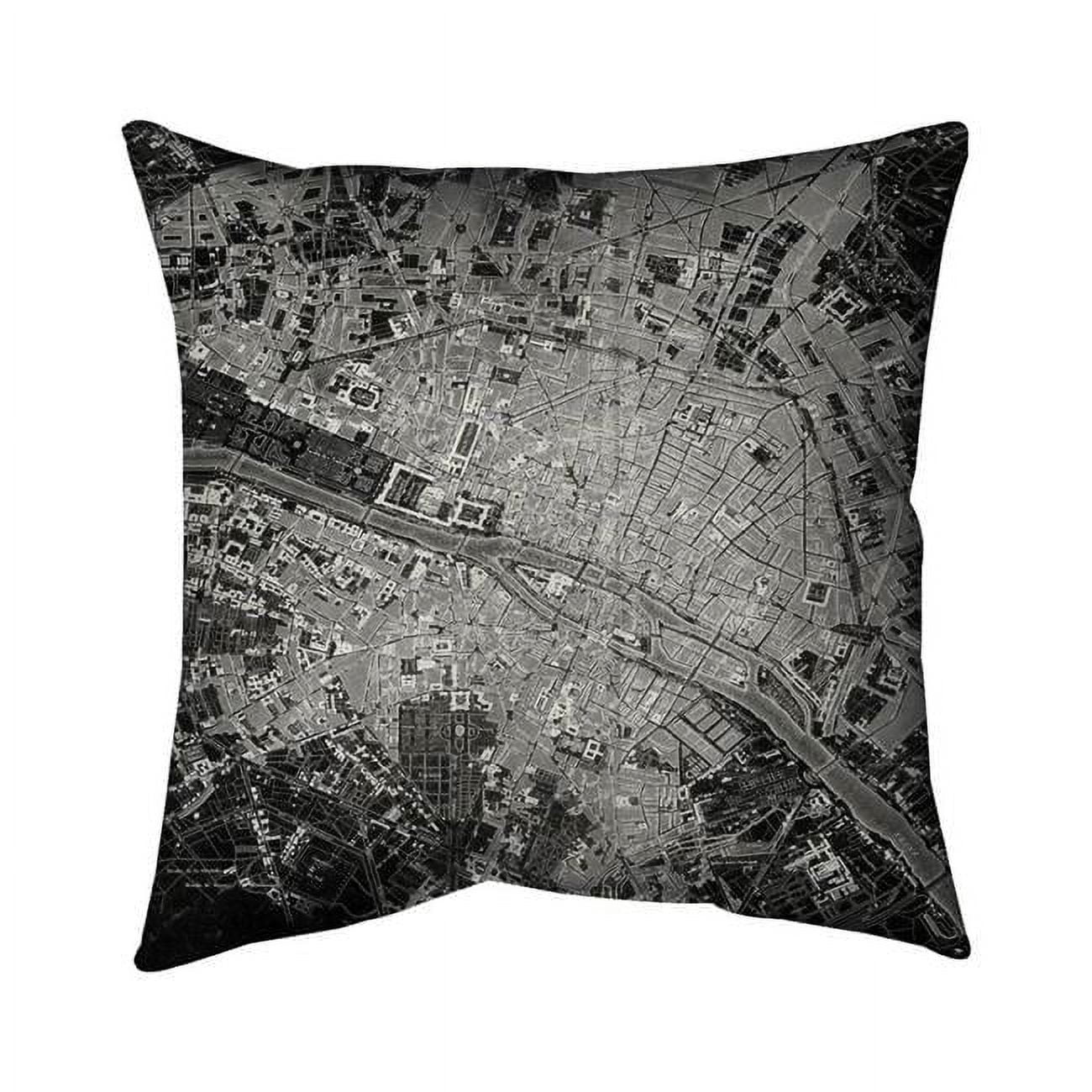 26 x 26 in. Airplane Satellite View-Double Sided Print Indoor Pillow ...