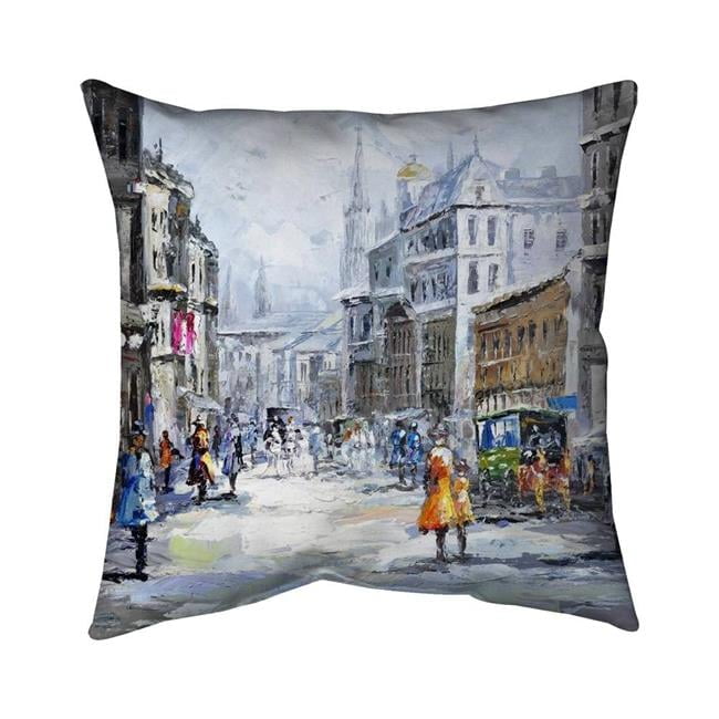 26 x 26 in. Busy Street by A Cloudy Day-Double Sided Print Indoor ...