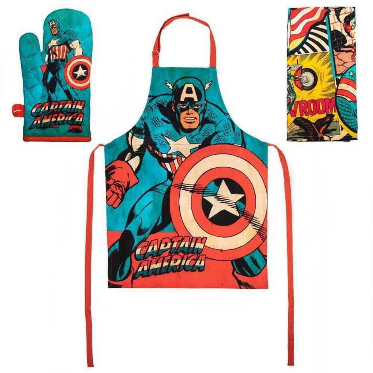 26 x 35 in. Apron, Towel & Mitt Kitchen Set, Multi Color - 3 Piece ...