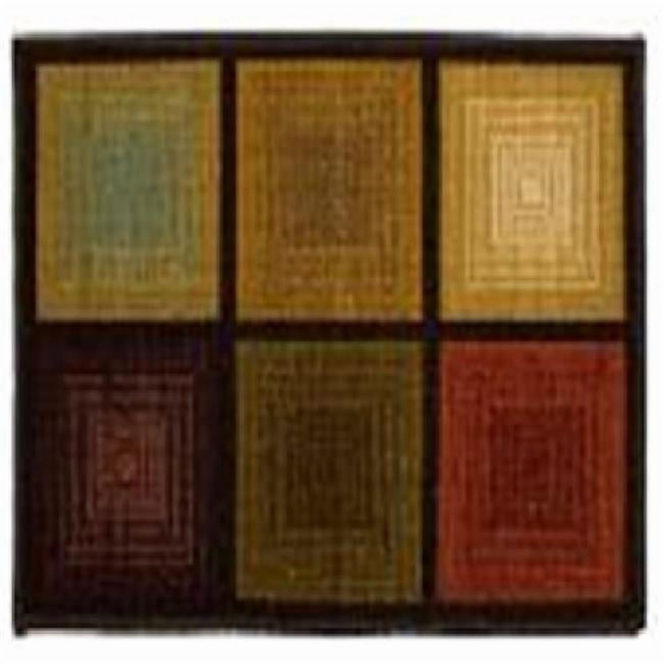 26 x 45 in. Optic Squares Area Rug, Brown - Walmart.com