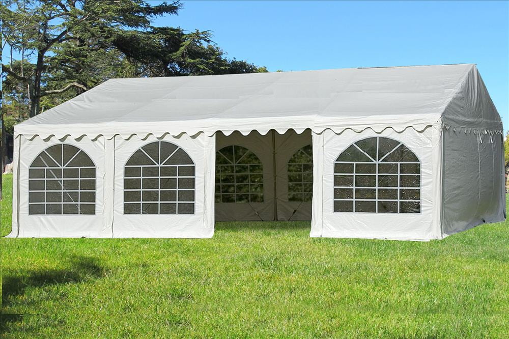 26'x16' PVC Fire Retardant Party Tent Wedding Canopy Shelter - White ...