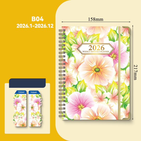 26-year English schedule A5 planner with dividers, work planning, check ...