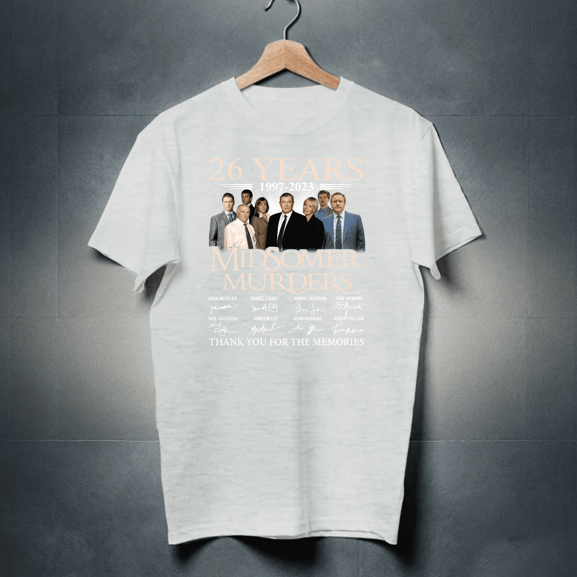 26 years Midsomer Murders 1997 2023 Thank You Memories T Shirt ...